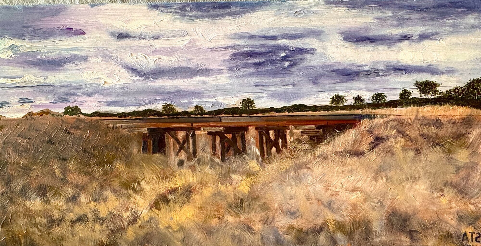 North of Deepwater - Historic Ironbark Railway Bridge - The Doyles Art ...